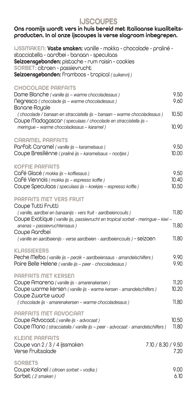 menu - Mano tearoom